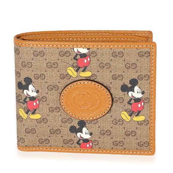Gucci | Bags | Gucci X Disney Vintage Gg Supreme Mickey Mouse Bifold ...